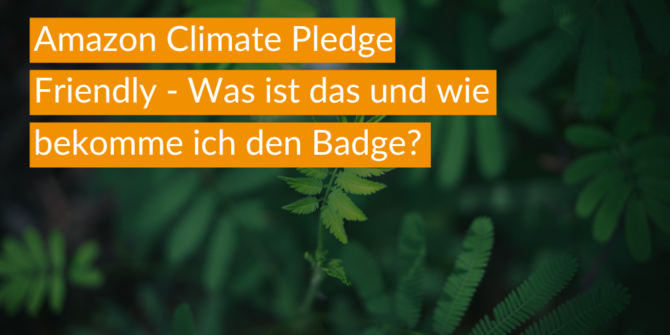 Amazon Climate Pledge Friendly - Was ist das und wie bekomme ich den ...